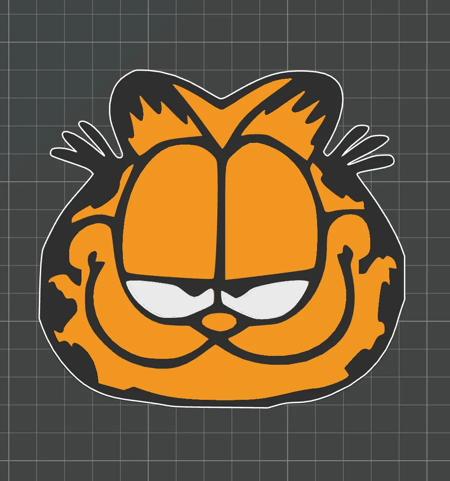 Garfield Face by Carvalheira3DStudio | Download free STL model ...