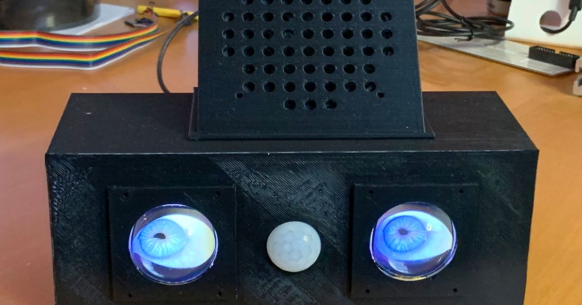 Case for Adafruit Animated Eyes Bonnet for Raspberry Pi W/ PIR by ...