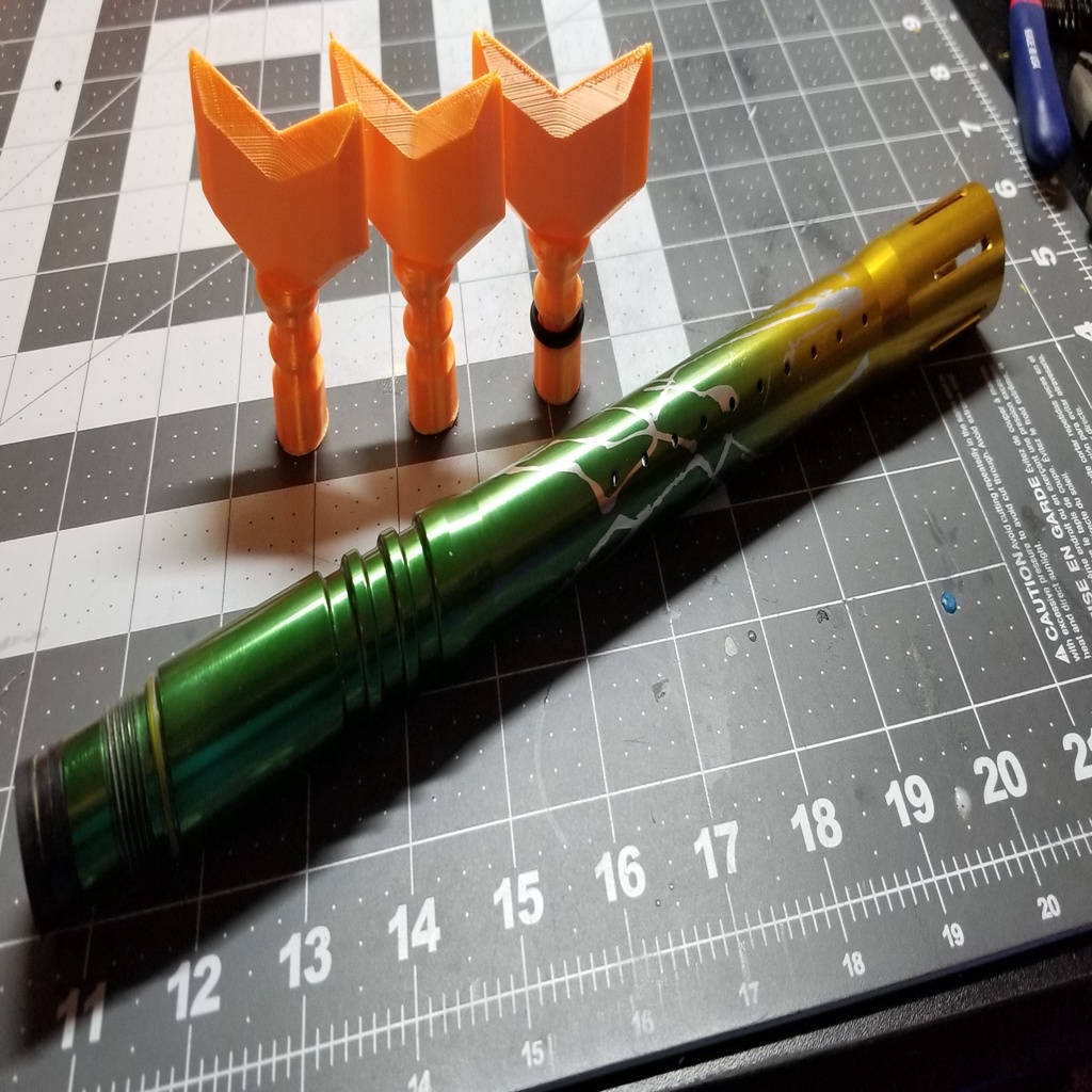 Paintball Barrel Plug/Cover - Single O Ring & No Supports by the3dcoder ...