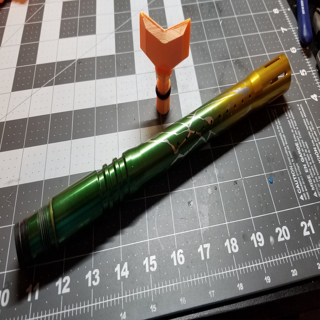 Paintball Barrel Plug/Cover - Single O Ring & No Supports by the3dcoder ...