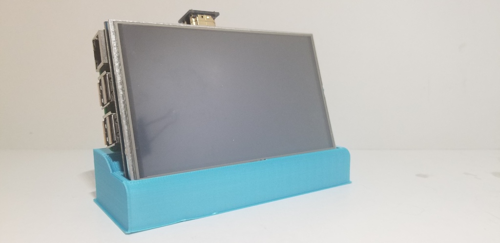 Raspberry Pi & 5in Screen Base Combo by 3dcdesign | Download free STL ...