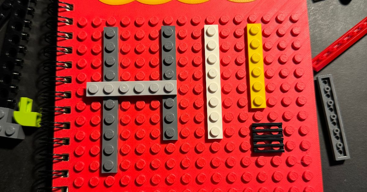 LEGO Notebook Cover by illegible | Download free STL model | Printables.com