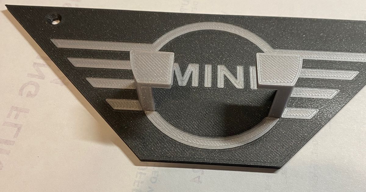 Mini cooper key holder by Asus1357 | Download free STL model ...