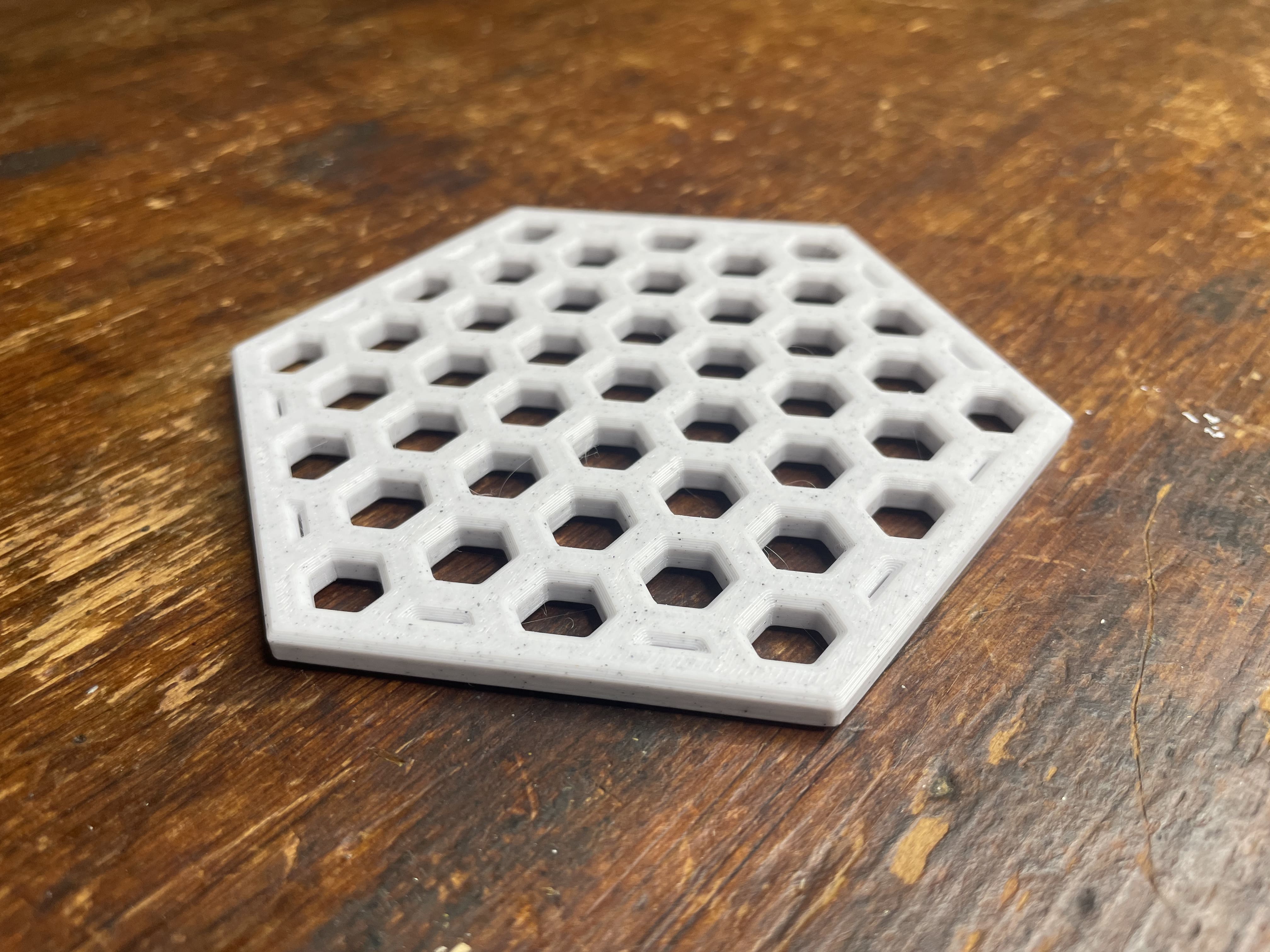 Hexagon Coaster by Devise3D | Printables Store