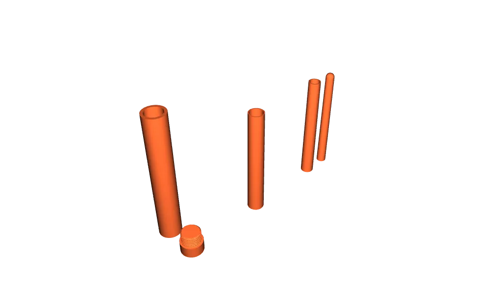 Collapsing baton / stick by Ahmed Alzhrani | Download free STL model ...