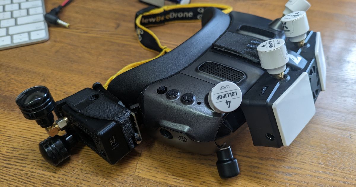 Goggles X HDZero VRX mount by Tokyo_Dom | Download free STL model ...