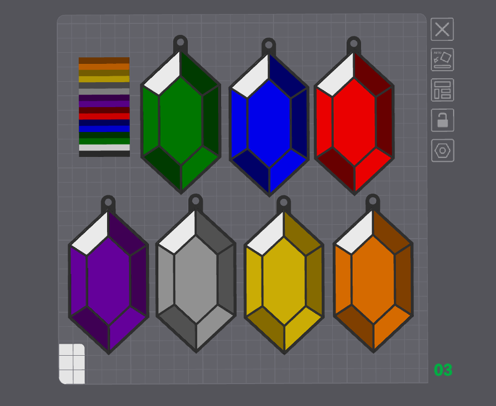 Zelda Rupee - Wall Art von Amethyst3D | Kostenloses STL-Modell ...