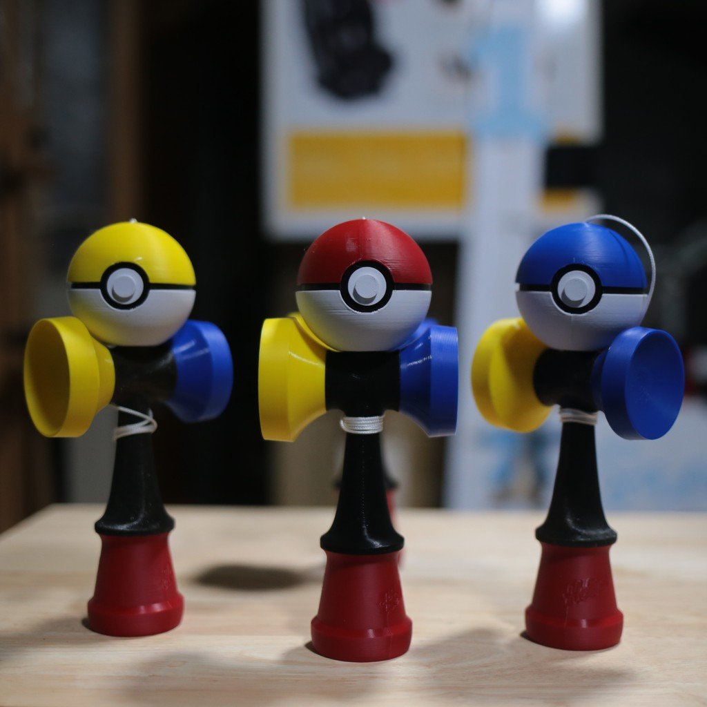 Kendama - Pokeball by Rittai 3D Design | Download free STL model ...