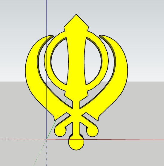 Sikh Logo by JR prints | Download free STL model | Printables.com