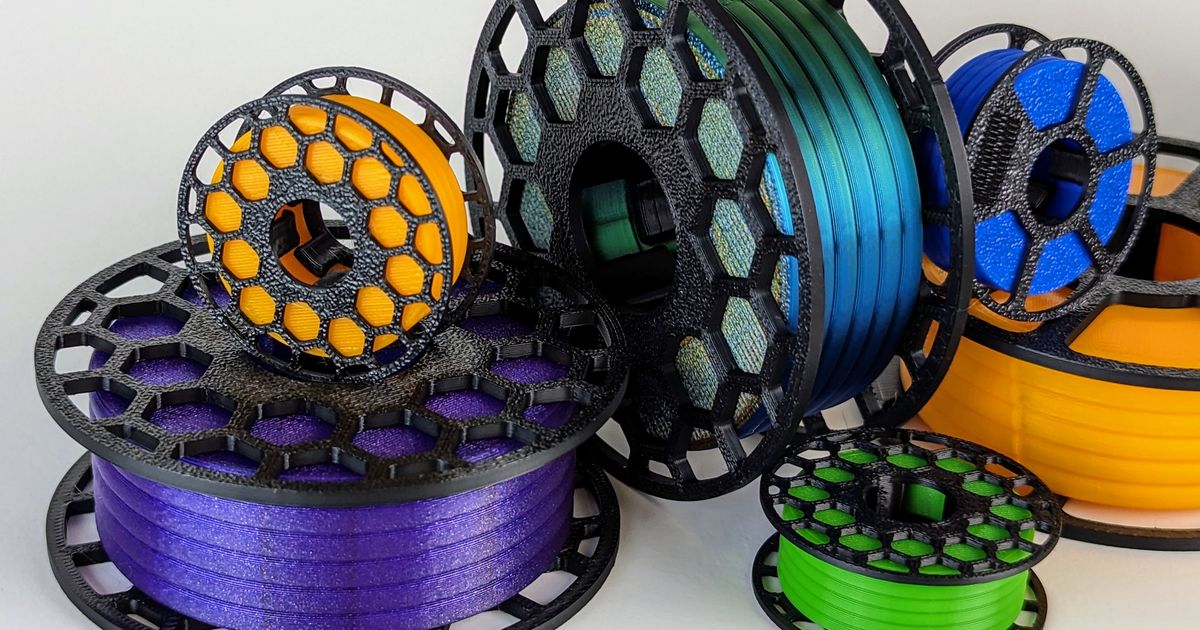 Mini Filament Spools for Swatches and Collecting by Grandpa 3DPrints ...