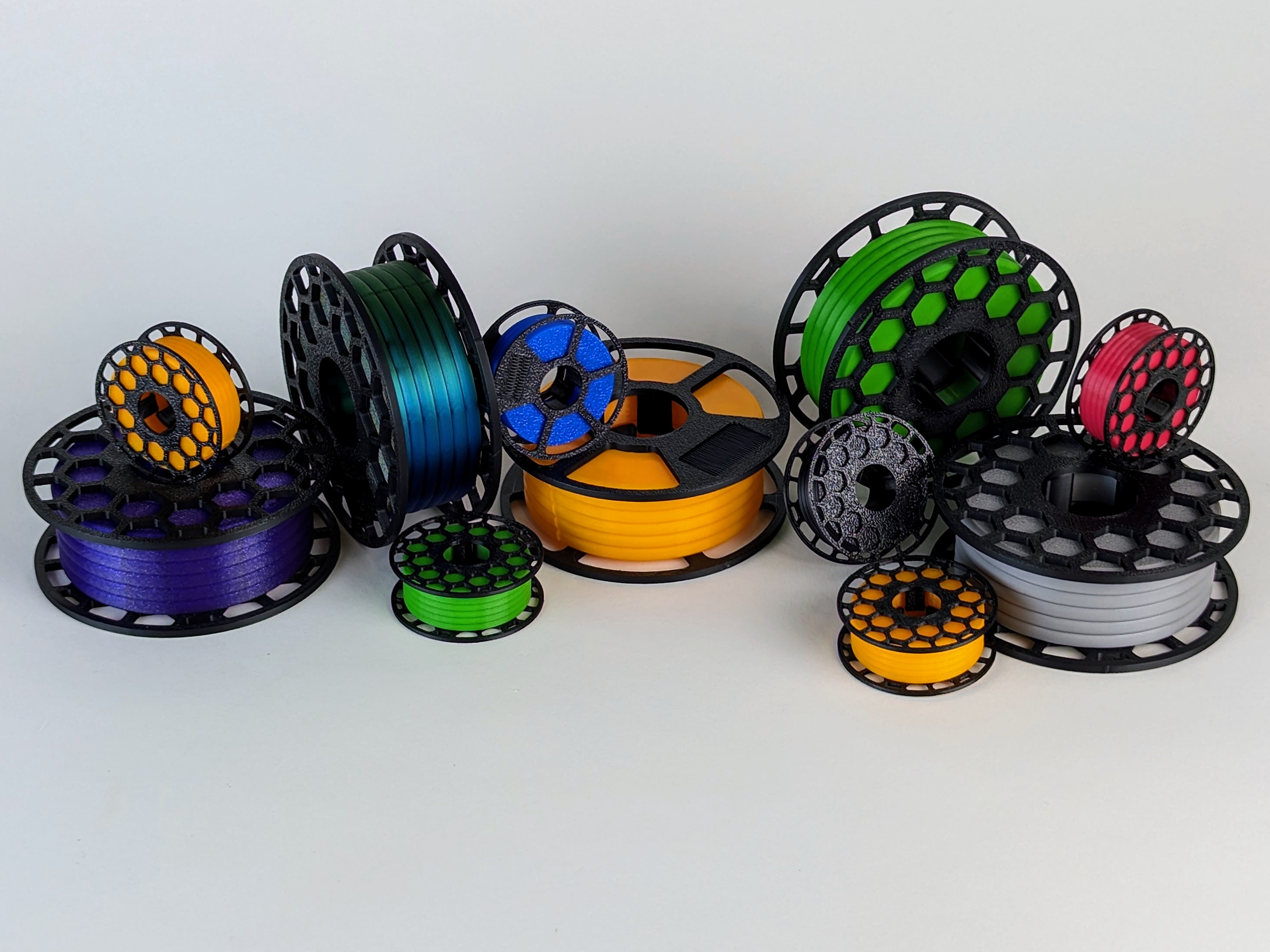 Mini Filament Spools for Swatches and Collecting by Grandpa 3DPrints ...