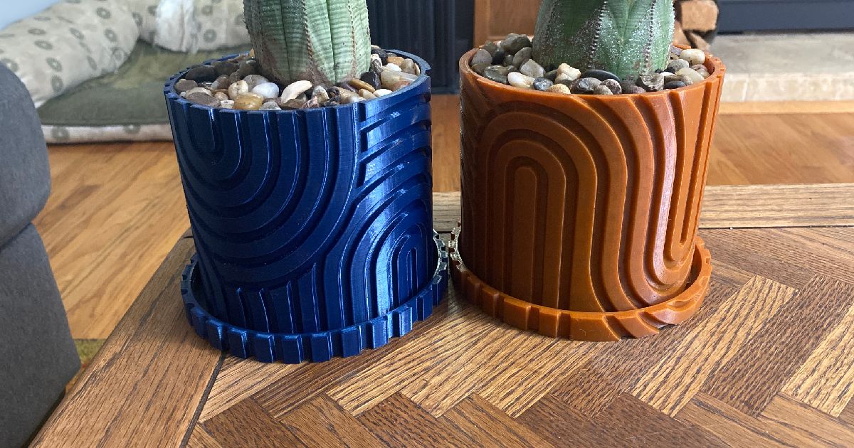 Matching Drip Tray for Sand Dune Plant Pot by QuietMike | Download free ...