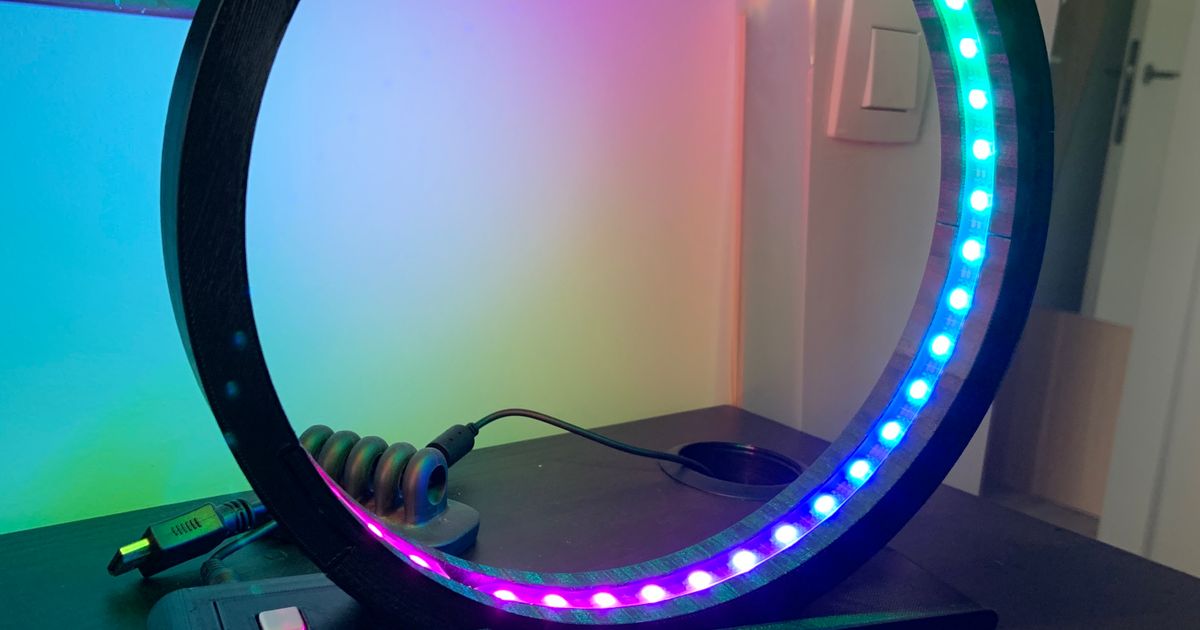 Circular RGB lamp por Ardtieboy | Descargar modelo STL gratuito ...