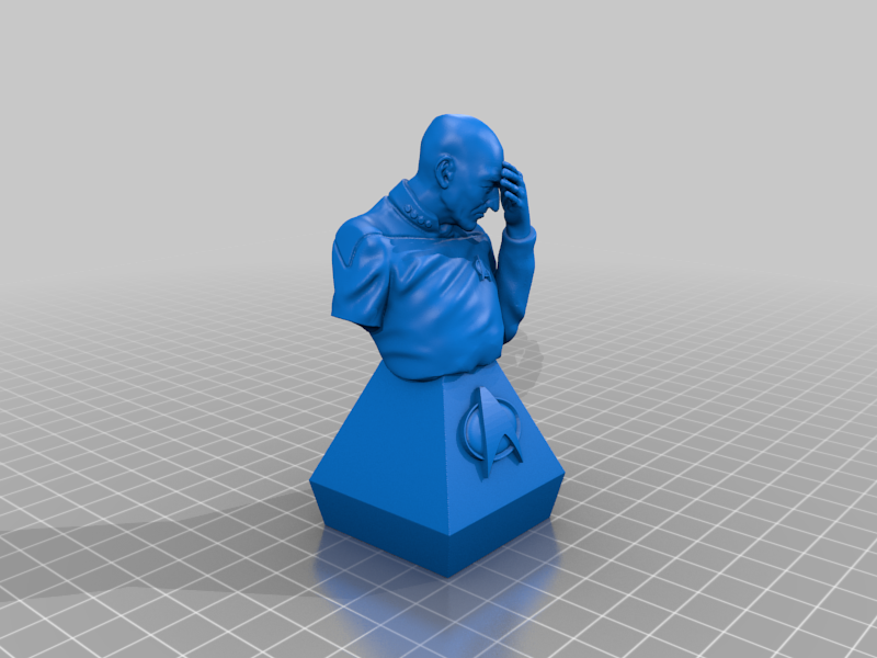 Picard Facepalm By Dkshepp Download Free Stl Model
