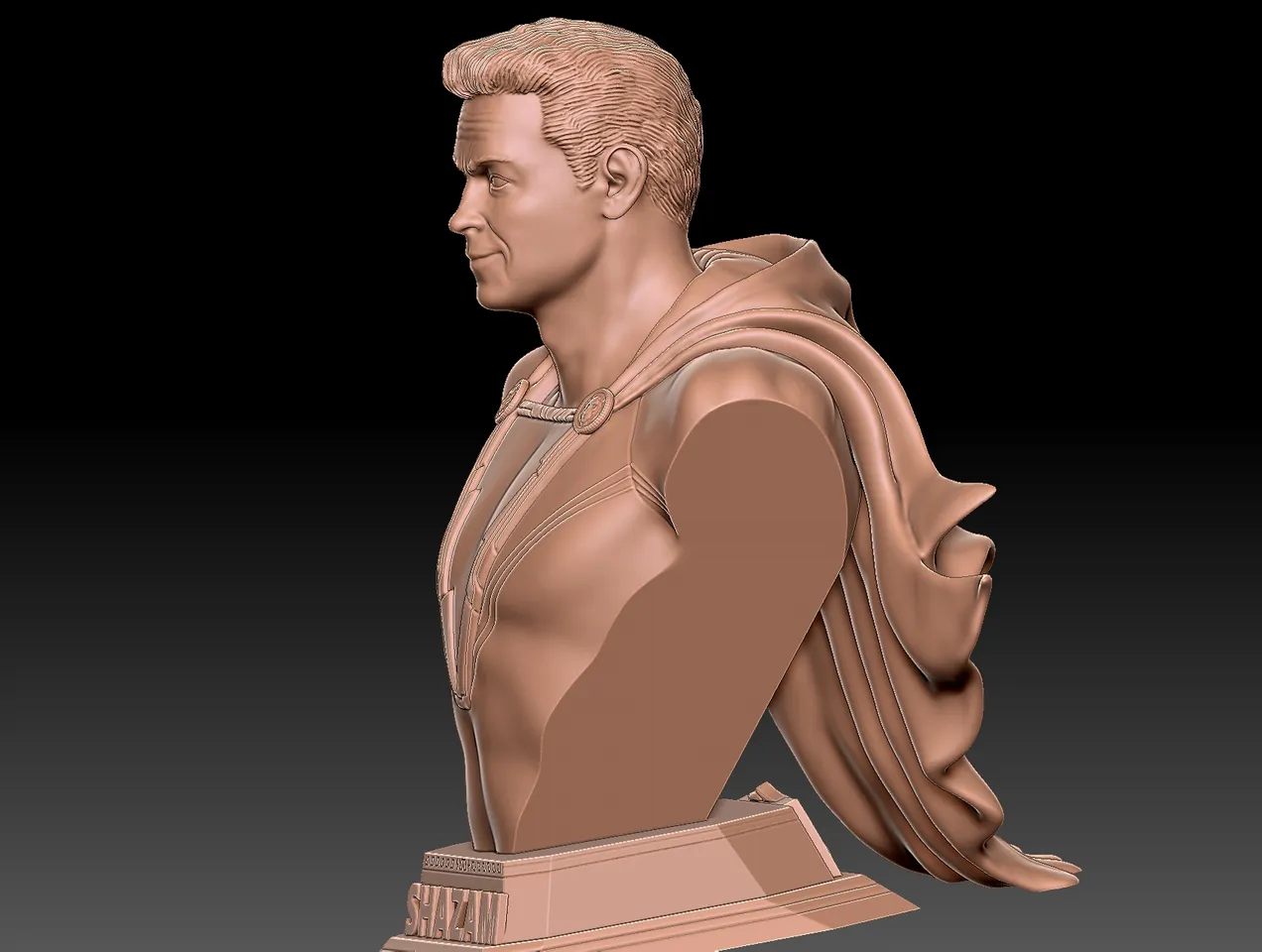 Shazam Bust by dkshepp | Download free STL model | Printables.com