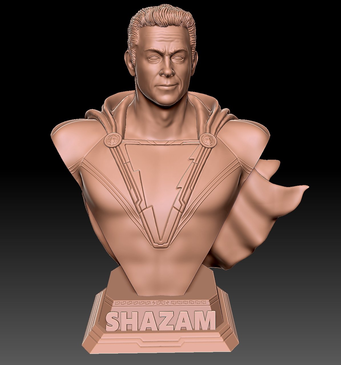 Shazam Bust by dkshepp | Download free STL model | Printables.com