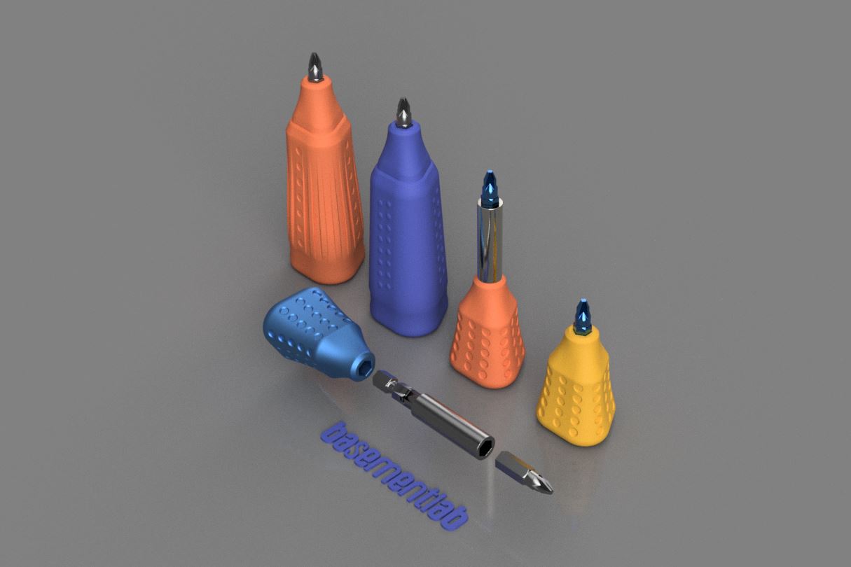 Stubby Handle for Hex 1/4 Bit Driver - Mini manico porta inserti ...