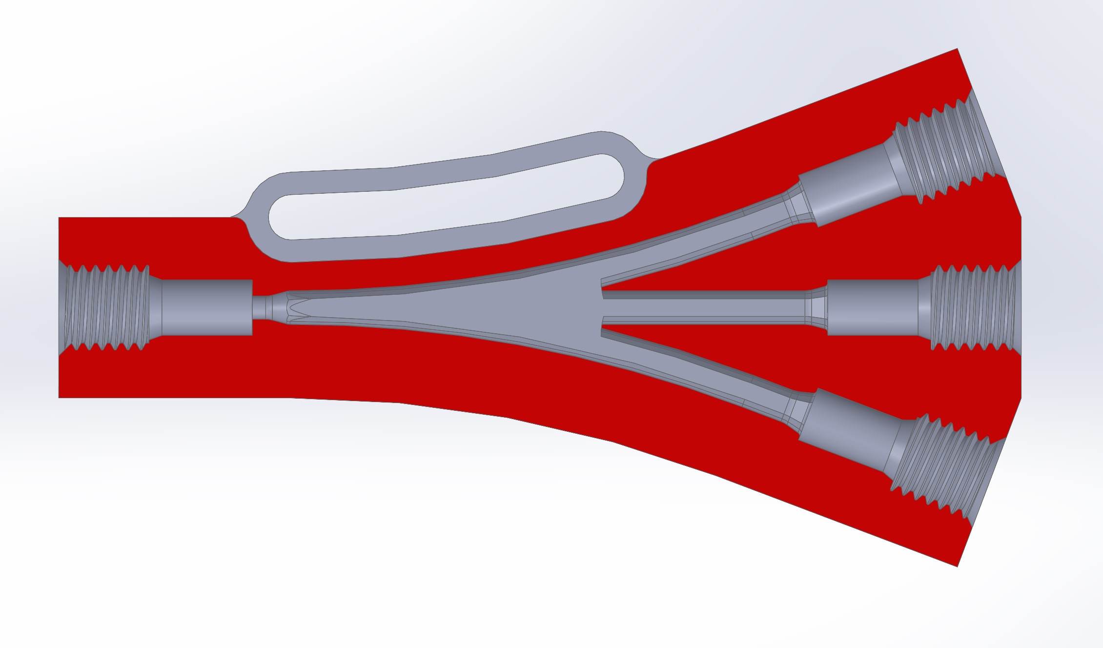 Filament Y-Splitter for Bambu Lab Printers with AMS (3 way) by Karol ...