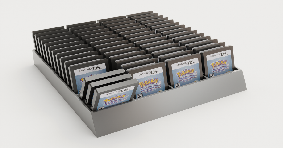 Nintendo DS cartridge holder with flip option by PawelN | Download free ...