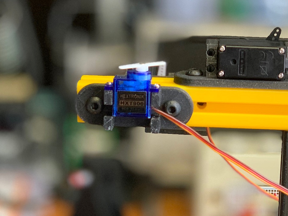 Micro servo horizontal mount for 8020 series 10 by ...