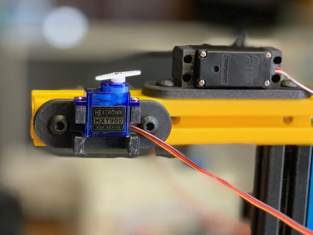Micro servo horizontal mount for 8020 series 10 by ...
