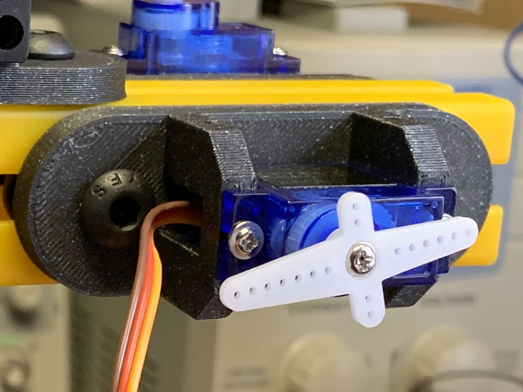Micro servo horizontal mount 2nd generation for 8020 series 10 by ...