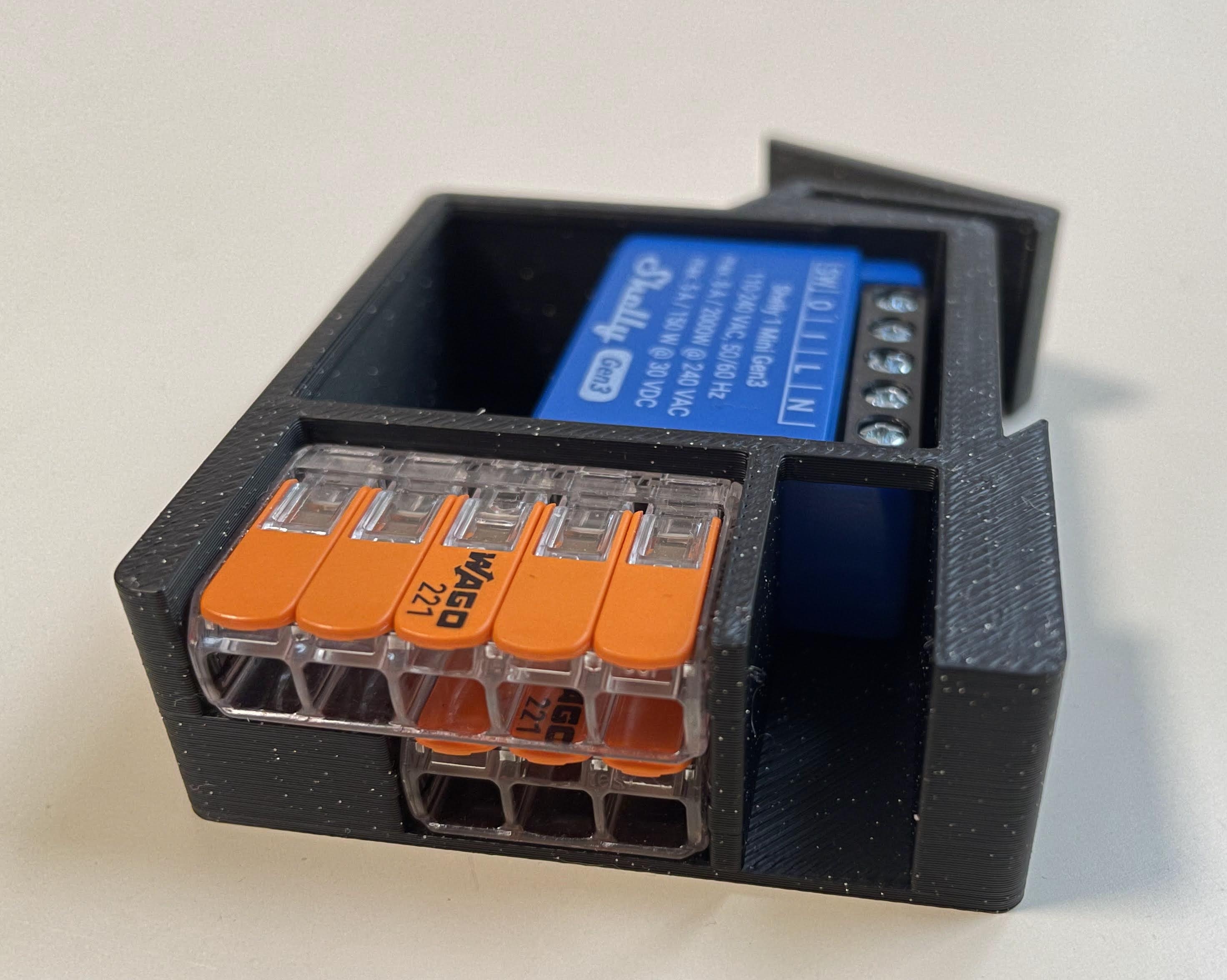 Shelly 1 Mini DIN Rail Mount by therold | Download free STL model ...