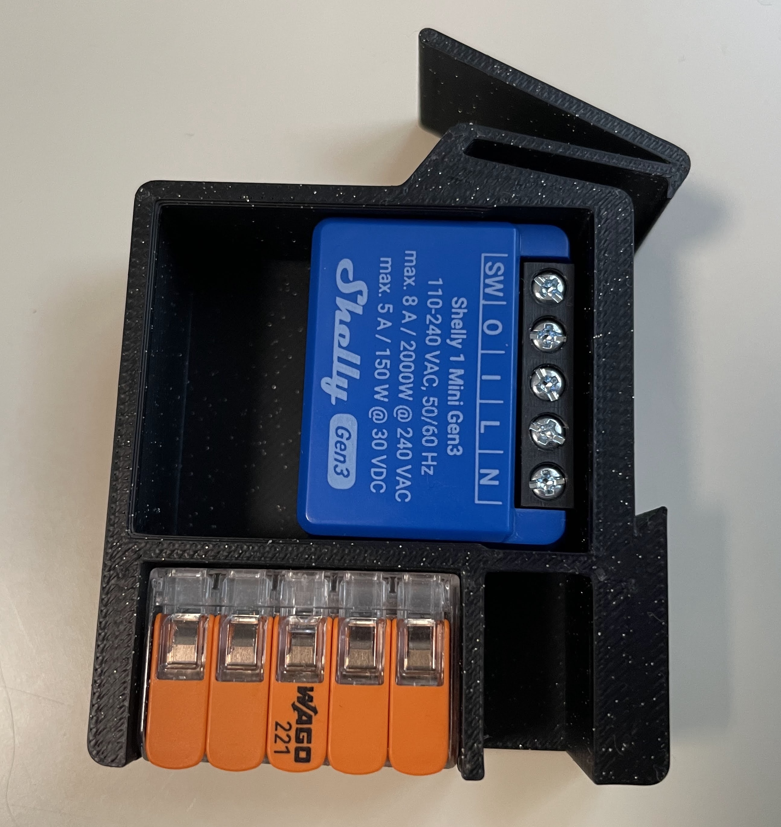 Shelly 1 Mini DIN Rail Mount by therold | Download free STL model ...