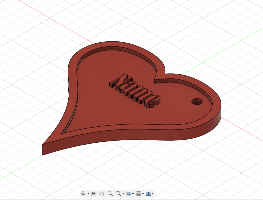 Heart Keychain by MechanixMind97 | Download free STL model | Printables.com