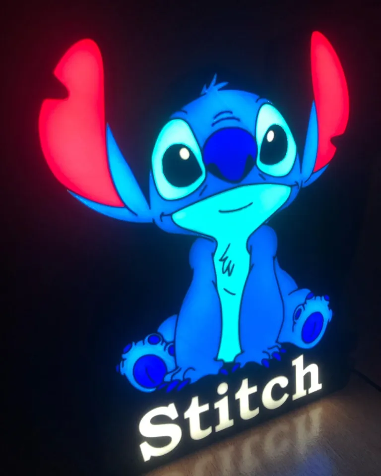 Stitch Lightbox LED Lamp by Magic Studio 3D | Download free STL model ...