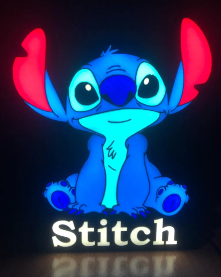 Stitch Lightbox LED Lamp by Magic Studio 3D | Download free STL model | Printables.com