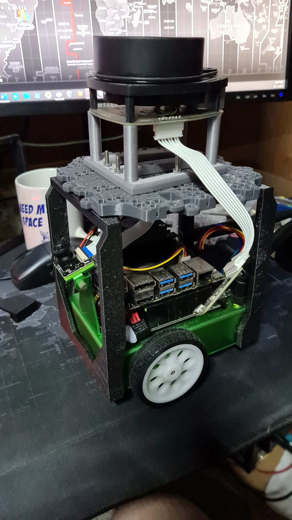 WaveShare Jetbot mount for Turtlebot3 Waffle plates and lidar by Dingo ...