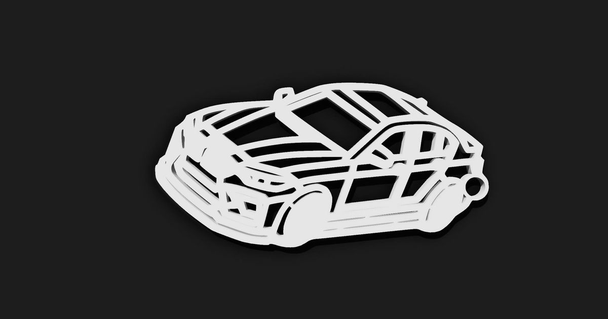 Sports car keychain by Beniuuu | Download free STL model | Printables.com