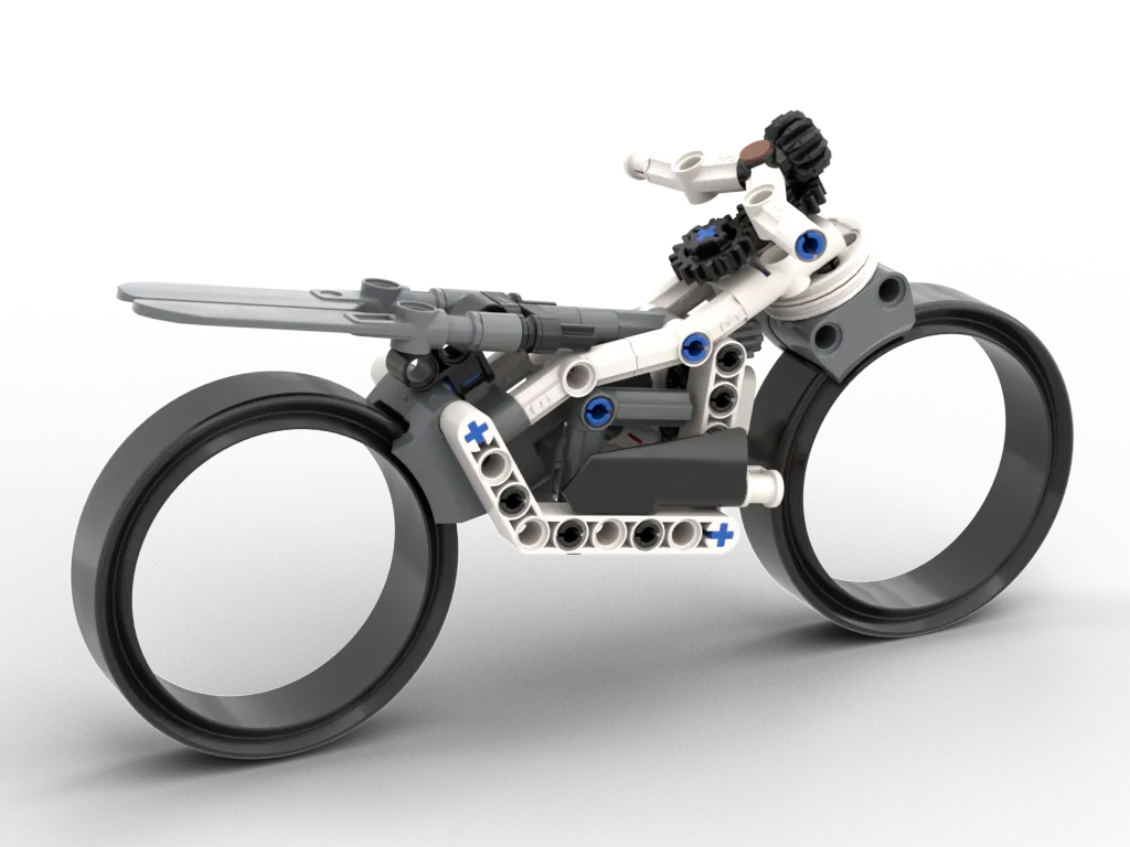 Hubless Motorcycle (LEGO-compatible wheels and build instructions) by ...