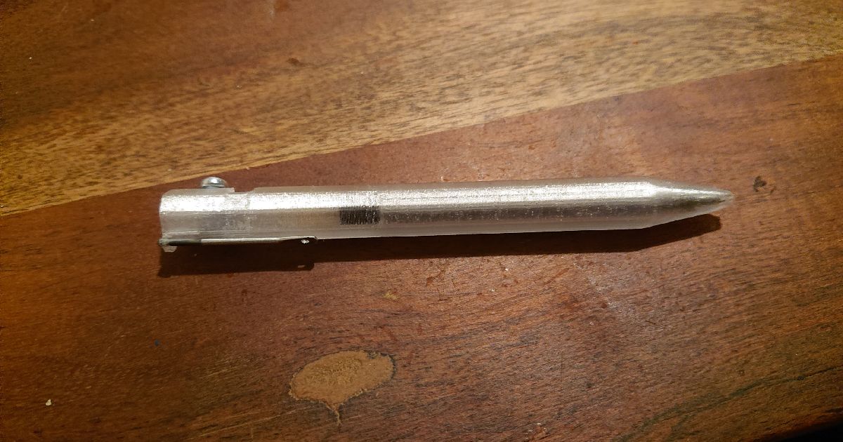 Tactical Ballpoint Pen for Pilot G2 Refill with possibility of Metal ...