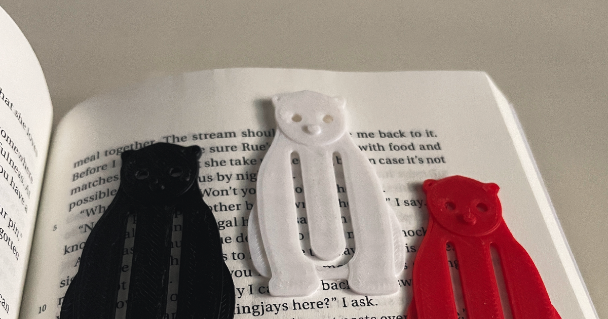 Bear Bookmark by luca.wlke | Download free STL model | Printables.com