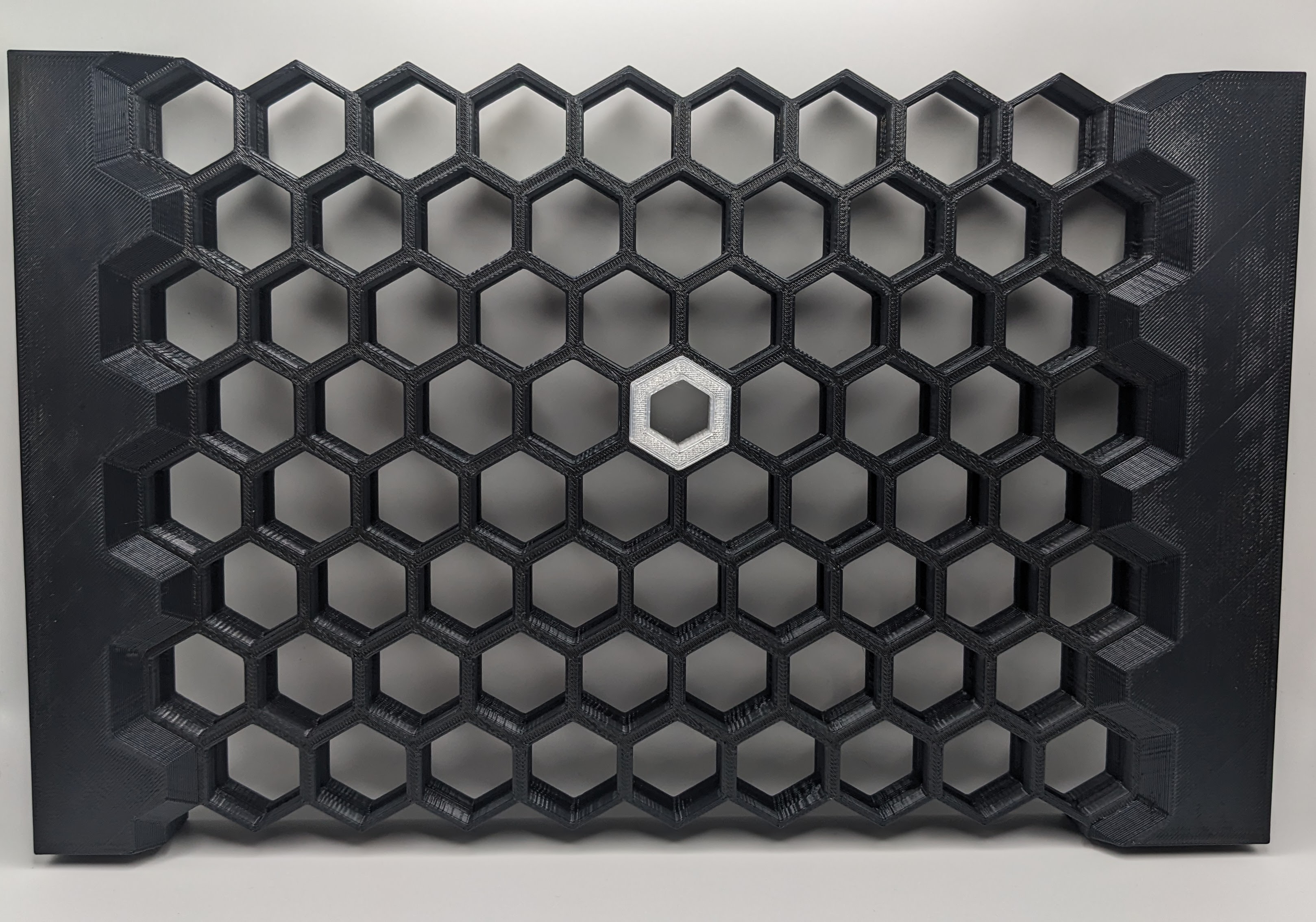 Honeycomb Desk Shelf by Kracie Prints | Download free STL model ...