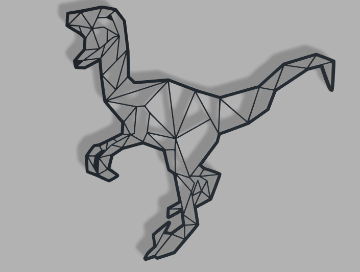 raptor poly wall by artby3dco | Download free STL model | Printables.com