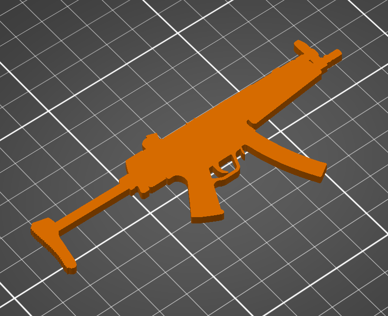 HK MP5 - wall art - keychain by Pabl0 | Download free STL model ...