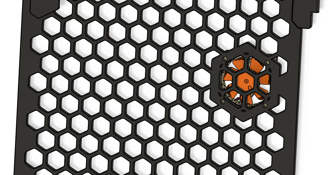 Voron V0 Hinged Rear Panel Hex Mesh by Jakob | Download free STL model ...