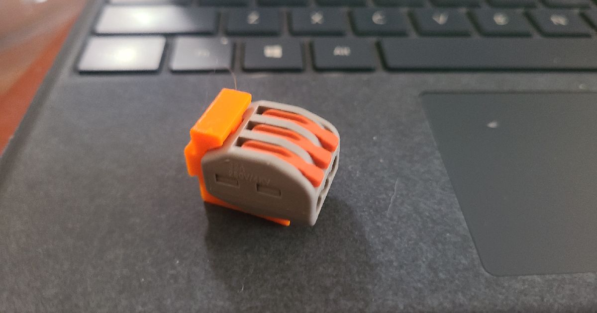 Generic WAGO wire lever connection mount by TimATX | Download free STL ...