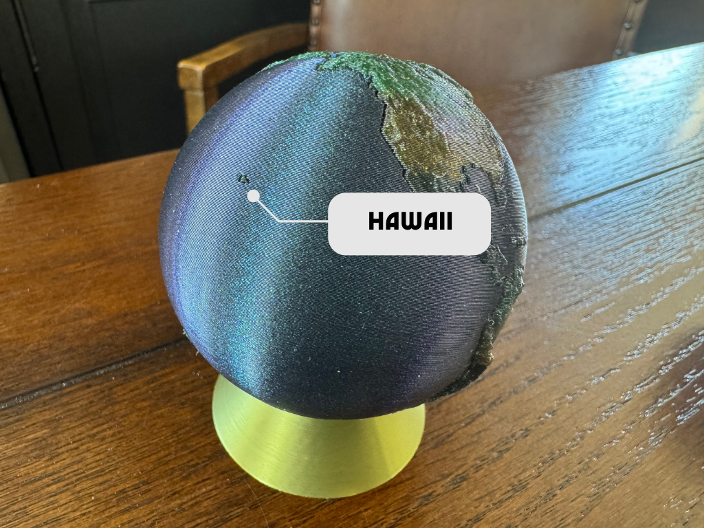 3D Earth Model from 48K Displacement Map by Kaylyn | Download free STL ...