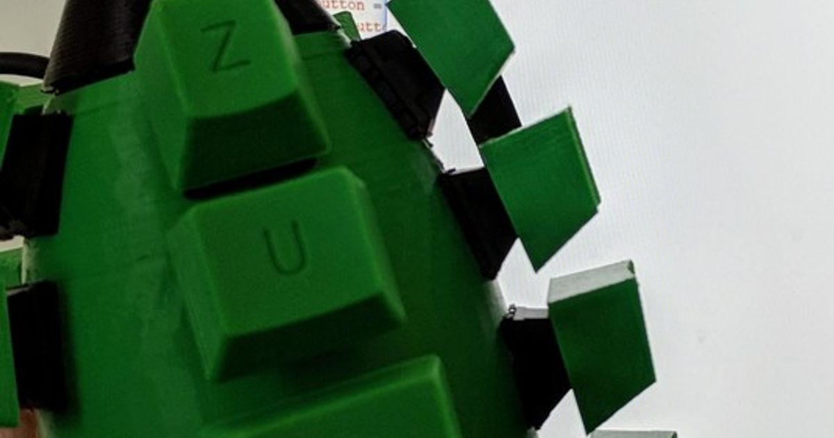 Keyboard Hand Grenade by Christian | Download free STL model ...