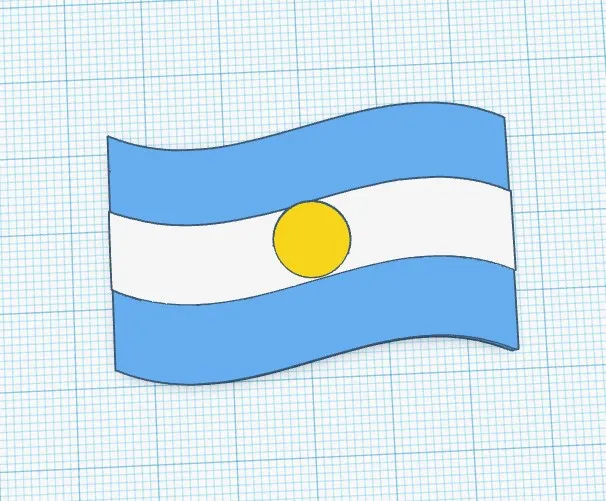 Escarapela/bandera argentina by Facundo Sagania | Download free STL model | Printables.com