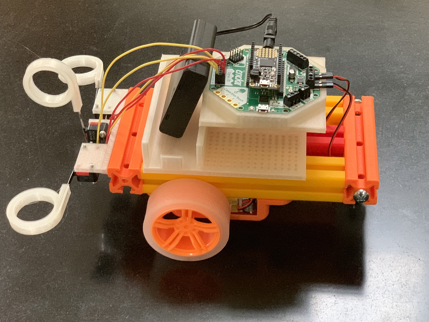 Micro Switch mount for a robot wall detector using an 8020 Series 10 ...