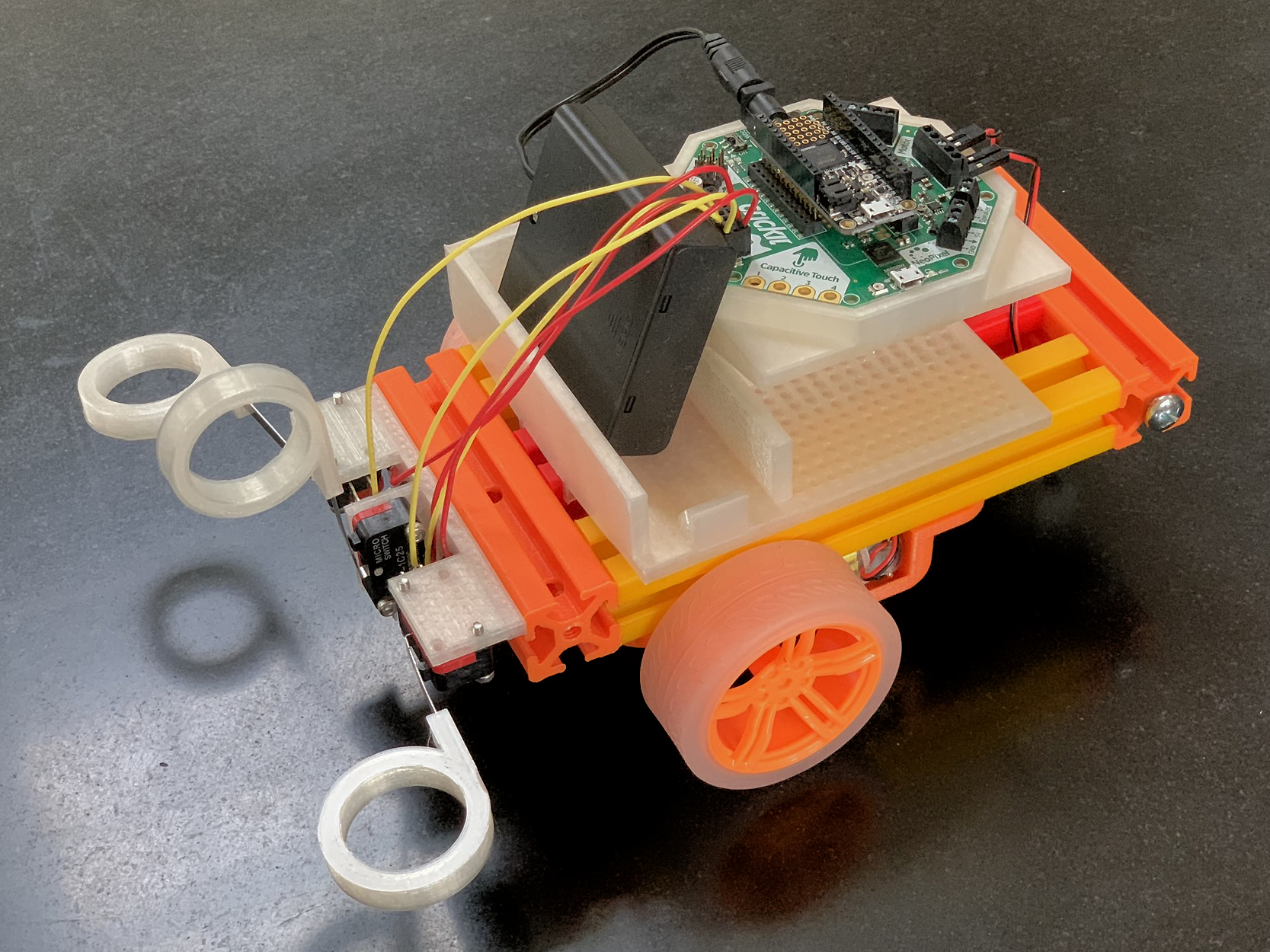 Micro Switch mount for a robot wall detector using an 8020 Series 10 ...