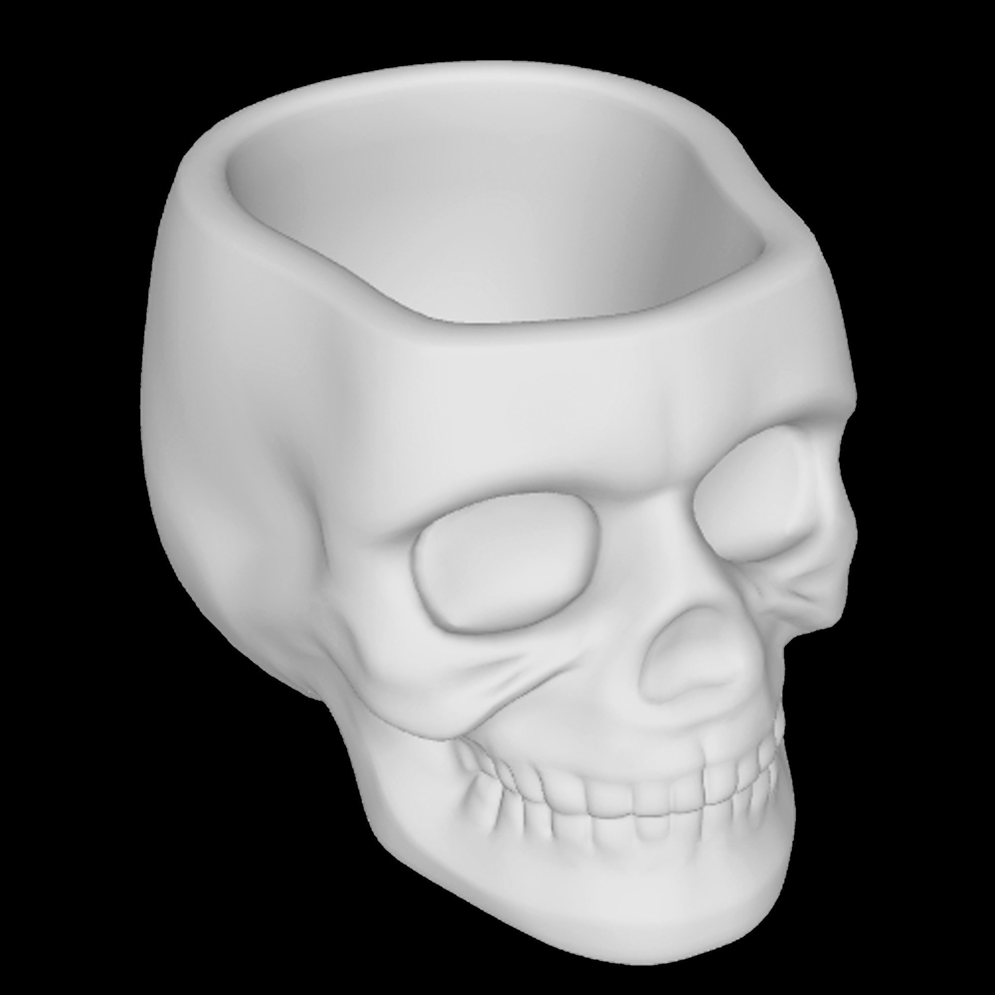 Skull Shot Glass | Planter | Candy Dish Bowl by FreedomMaker | Download ...
