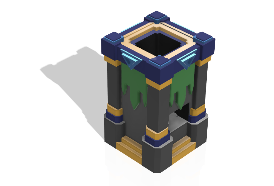 Clash of Clans (COC) lvl 21 Archer Tower Dice Tower by Lasered_3D ...