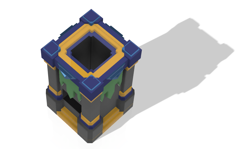 Clash of Clans (COC) lvl 21 Archer Tower Dice Tower by Lasered_3D ...