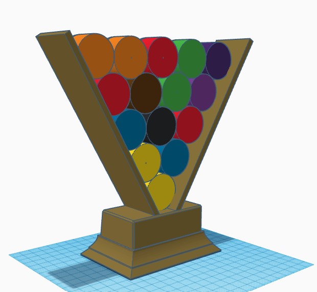 8-Ball (Billiards) Trophy von Facundo Sagania | Kostenloses STL-Modell herunterladen ...